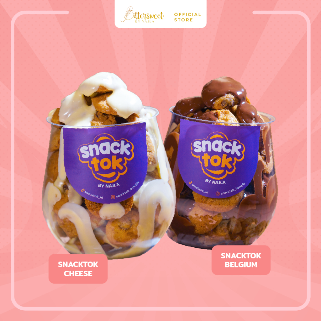 Jual Bittersweet by Najla - 2 Snacktok Full Cookies ( Belgium & Cheese ...