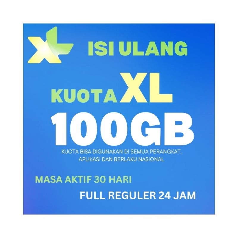 Jual Paket Data XL Kuota Tembak 50GB 100GB Reguler Tanpa Terbagi | Shopee Indonesia