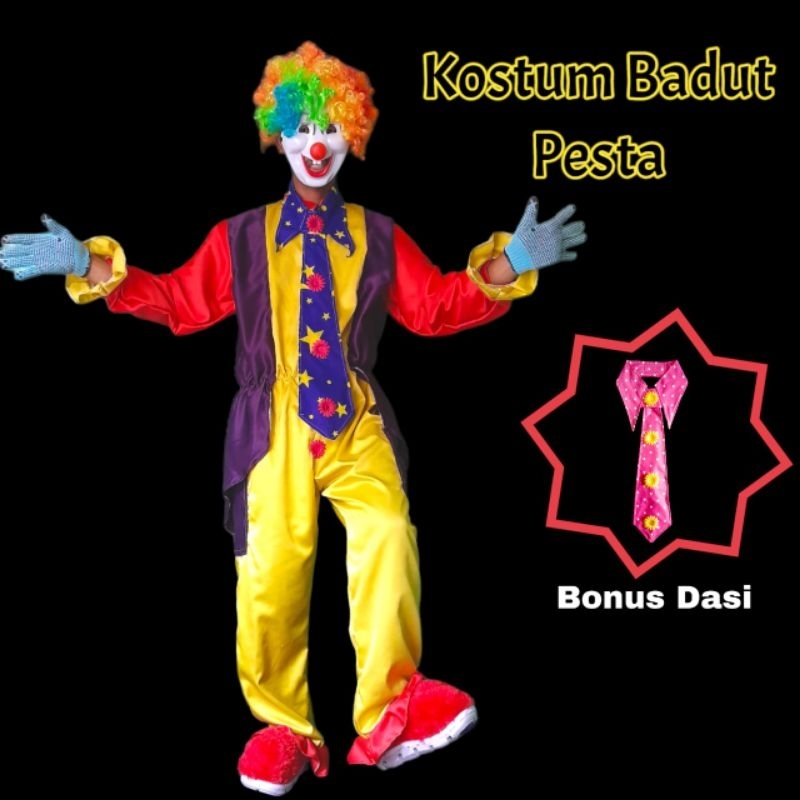 Jual kostum badut sulap/kostum badut karnaval/kostum badut ulang tahun | Shopee Indonesia