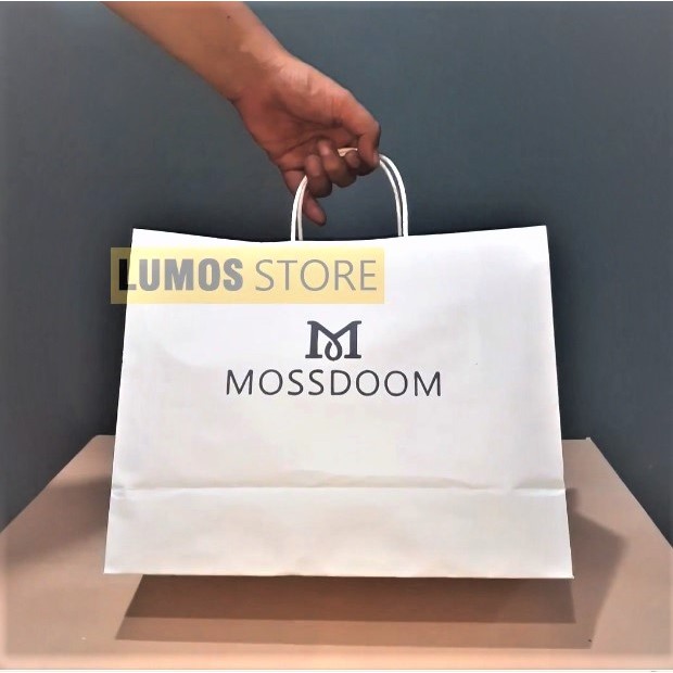Jual Paper bag Mossdoom medium 2 sisi | Shopee Indonesia