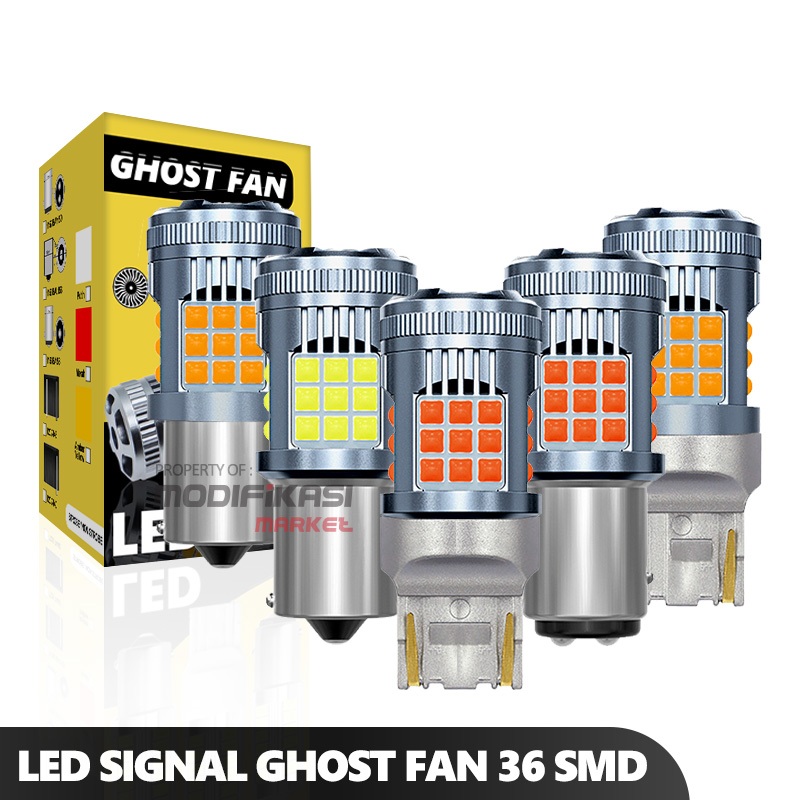 Jual Lampu LED Sein Sen Riting Rem Brake Mundur Mobil GHOST FAN 36 SMD ...