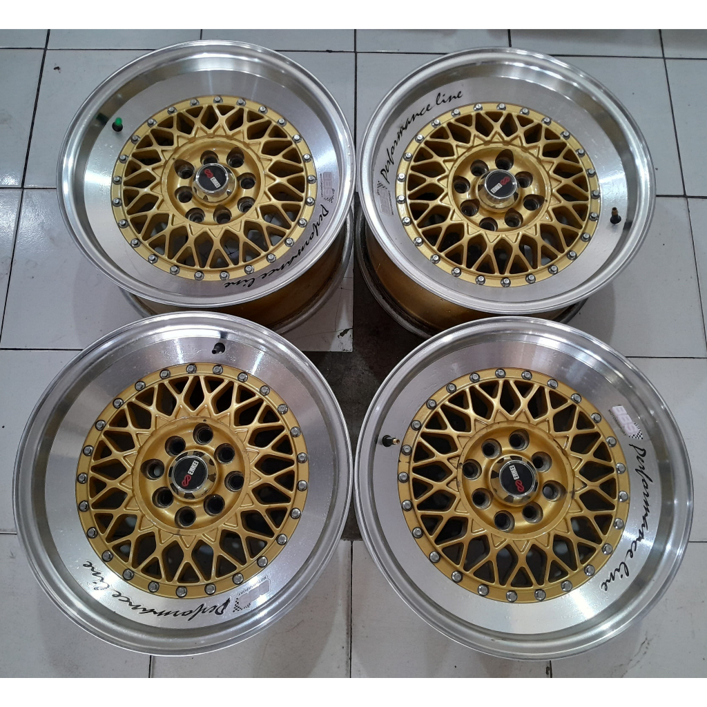 Jual Velg Mobil Bekas Racing BBS R16X7,5 baut 4 pcd 8X100/114,3 ET28 ...
