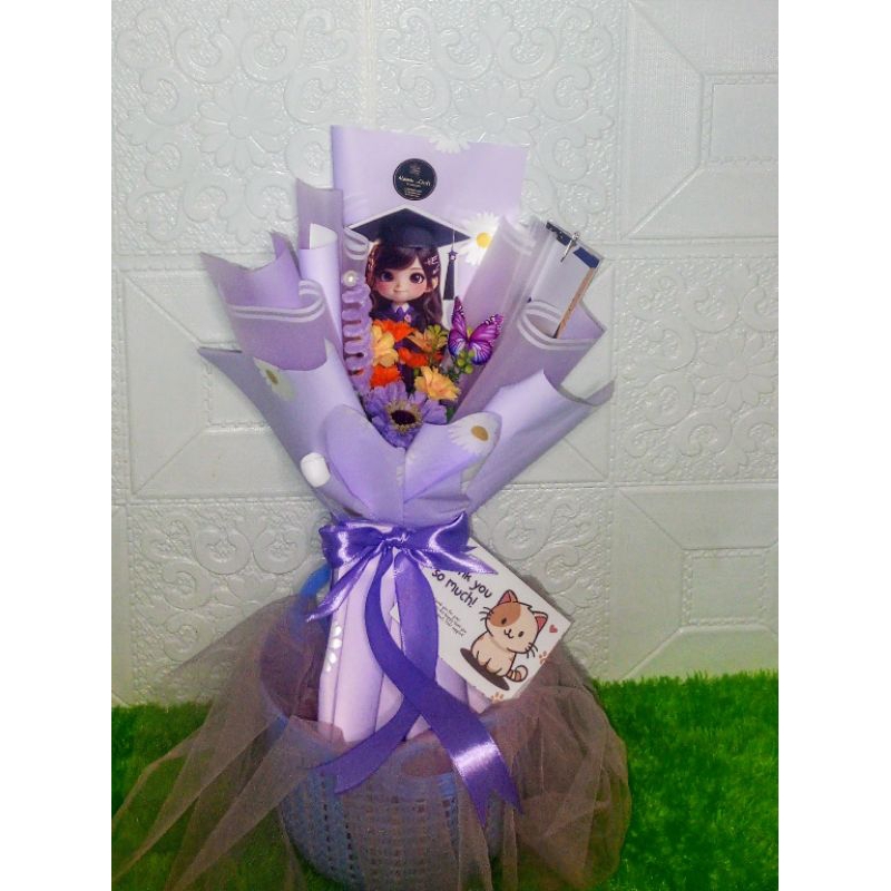 Jual Mini Graduation Bouquet (S) | Shopee Indonesia