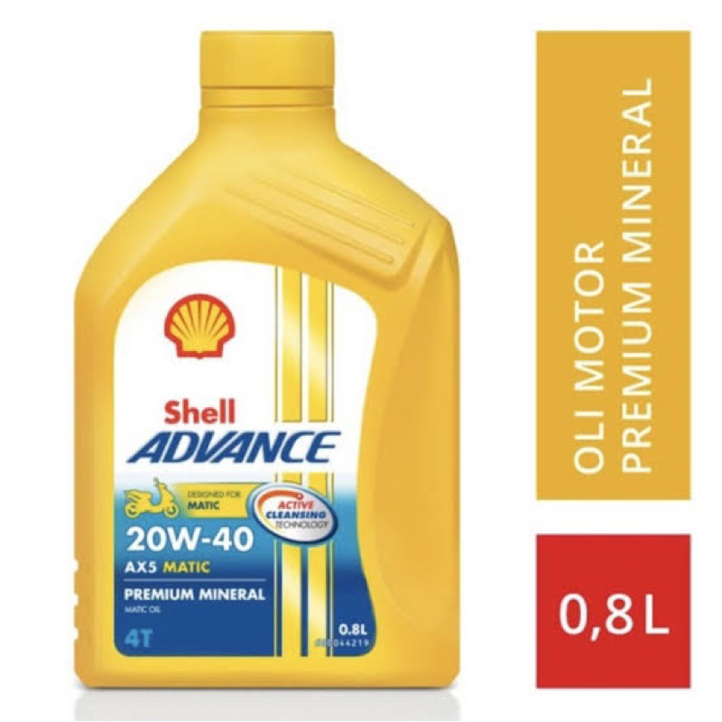 Jual OLI SHELL AX5 ORIGINAL SHELL AX5 MATIC 0,8L SHELL AX5 4T 1L ...