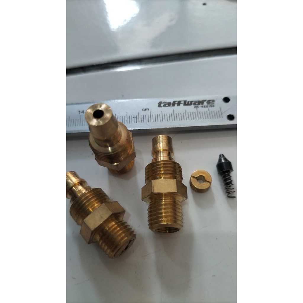 Jual KUPLER JANTAN 1 TSM DRAT LUAR M12 KUNINGAN | Shopee Indonesia