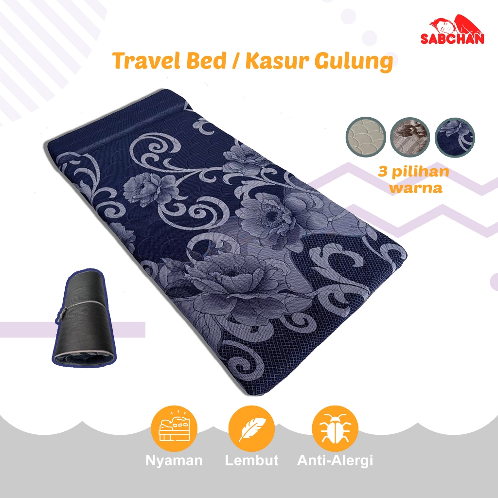 Jual Travel Bed / Matrass Lantai / Kasur Travelling Gulung Anti Kempes ...