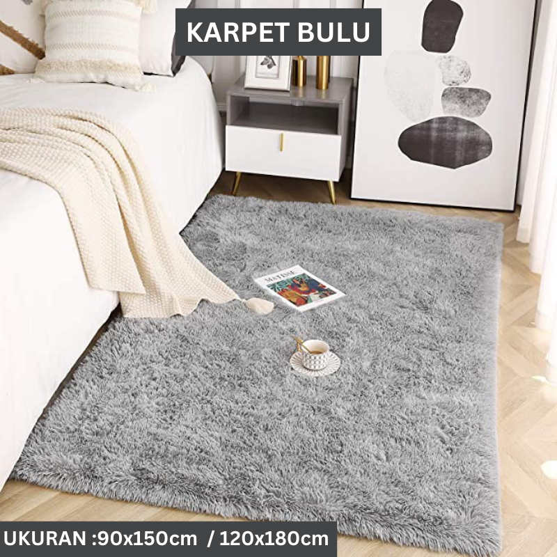 Jual COD KARPET RASFUR BULU JUMBO LEMBUT TEBAL TIKER BULU RAFUR PREMIUM ...