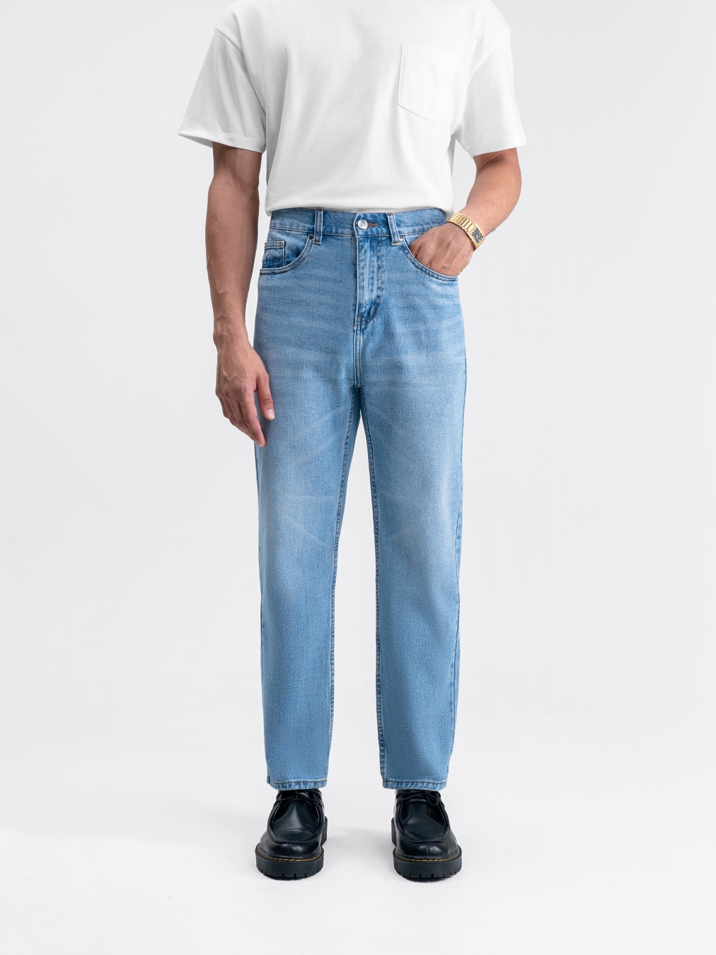 Jual Livehaf - Spray Denim Jeans Light Blue | Shopee Indonesia