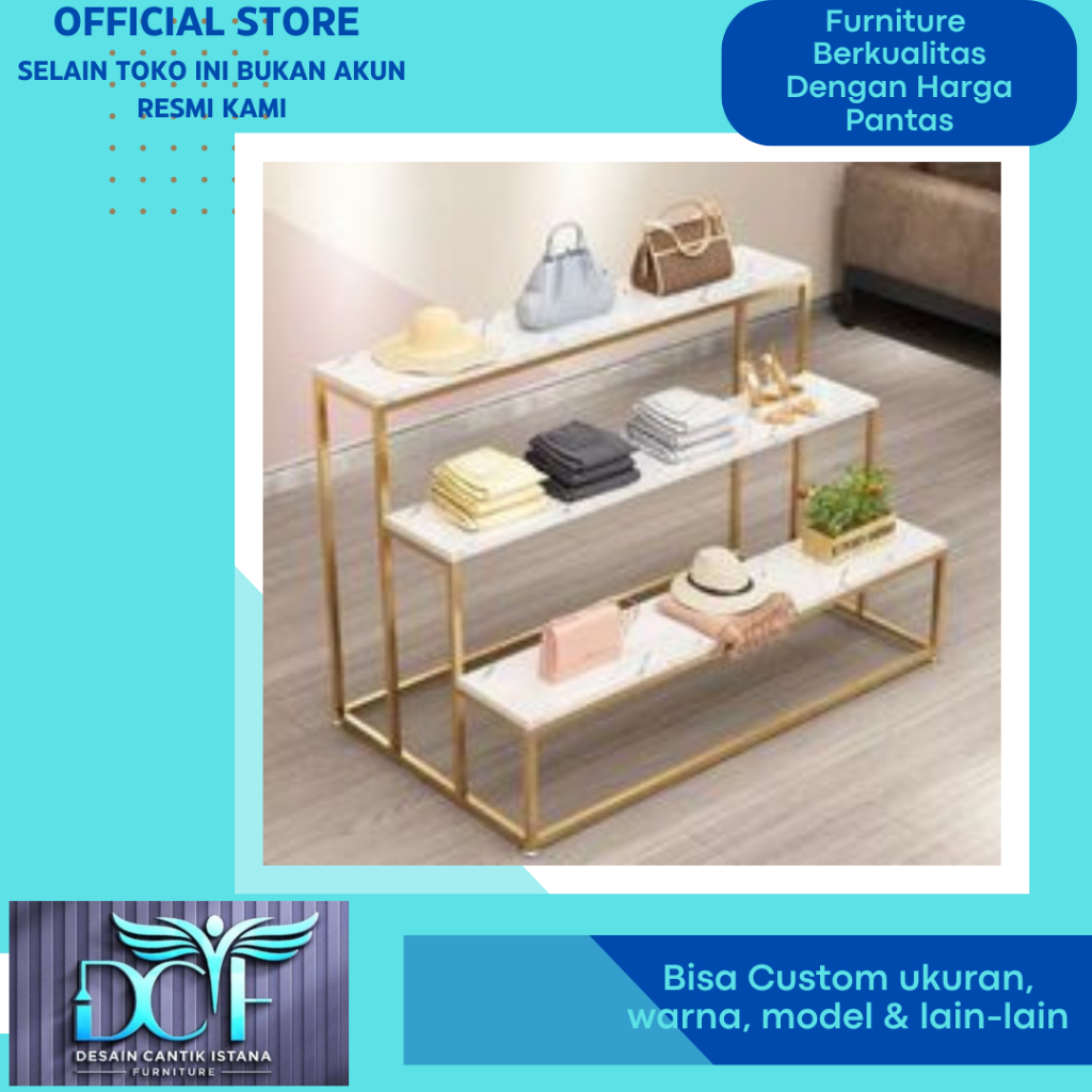 Jual Meja Display Tas Sepatu Model Tingkat | Shopee Indonesia