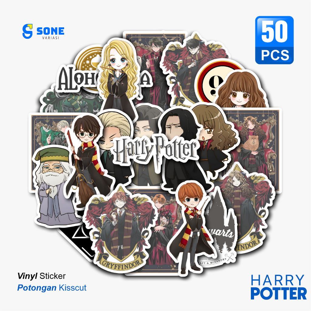 Jual Stiker Pack Harry Potter Vinyl Waterproof untuk Sticker Buku ...