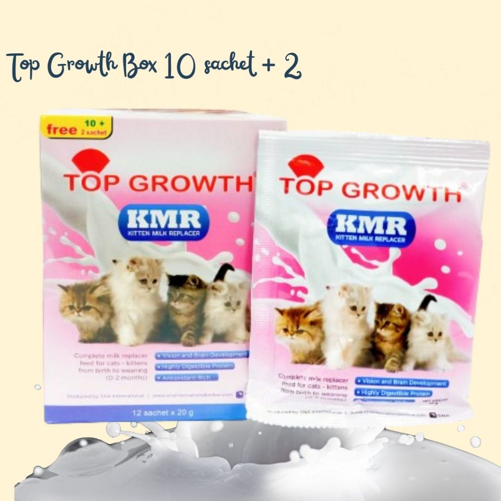 Jual (Box) Susu Anak Kucing Kitten TOP GROWTH KITTEN MILK REPLACER ...