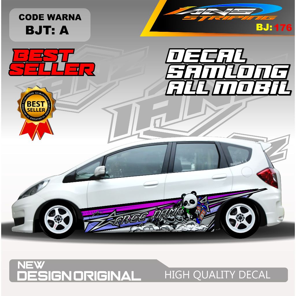 Jual BJT176-STIKER DECAL JAZZ INNOVA TURBO DIESEL SIAP CUSTOM SEGALA ...