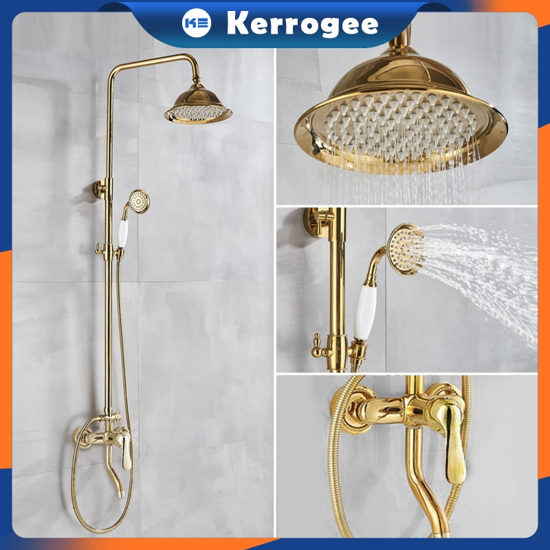 Jual ⚡Garansi 3 tahun⚡Kuningan Shower Kamar Mandi Set Shower shower ...