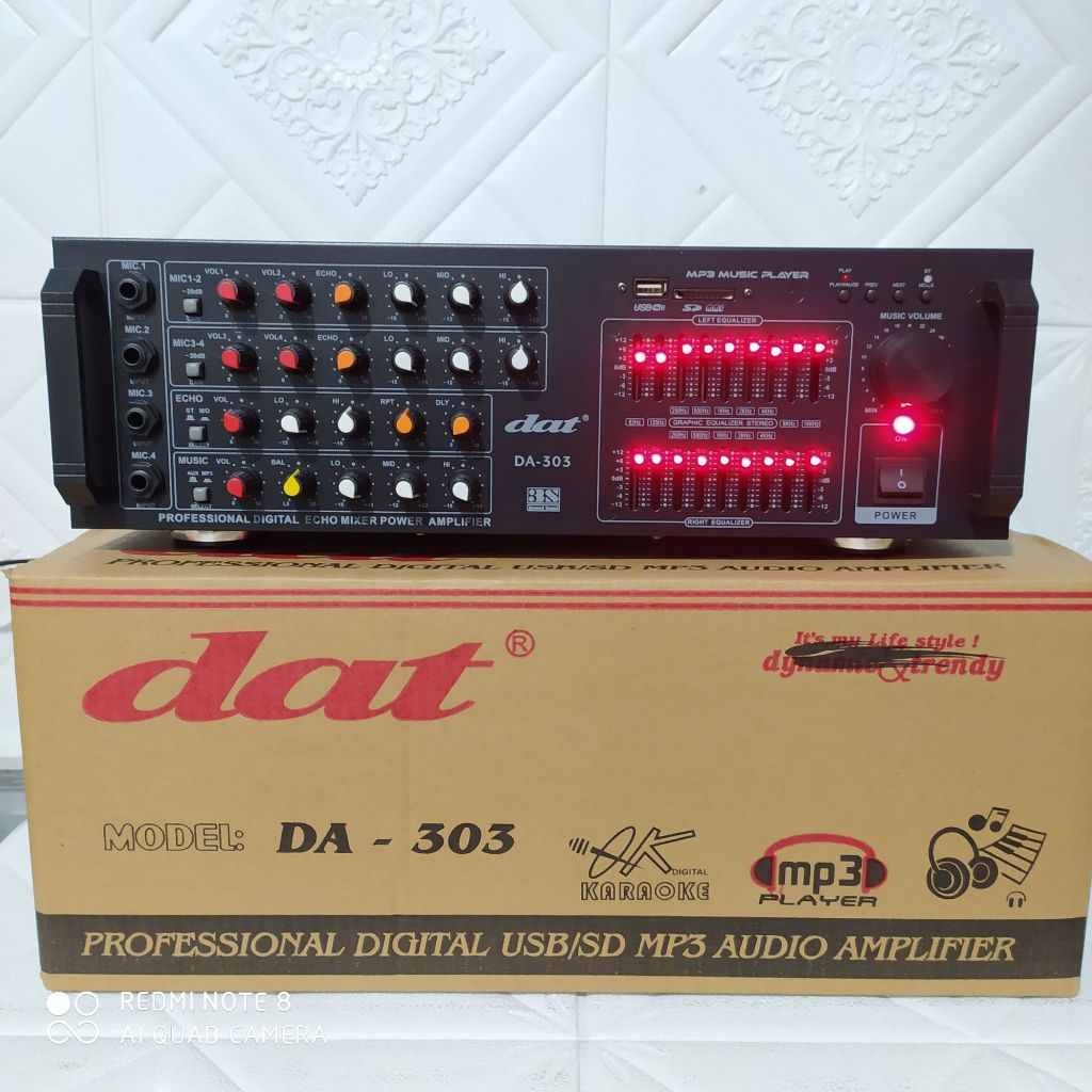 Jual POWER AMPLI DAT DA - 303 / AMPLIFIER DAT DA 303 BLUETOOTH GARANSI ...
