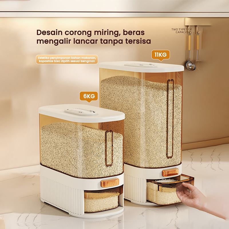 Jual Dispenser Beras Berkapasitas Besar, Tempat Penyimpanan Beras ...