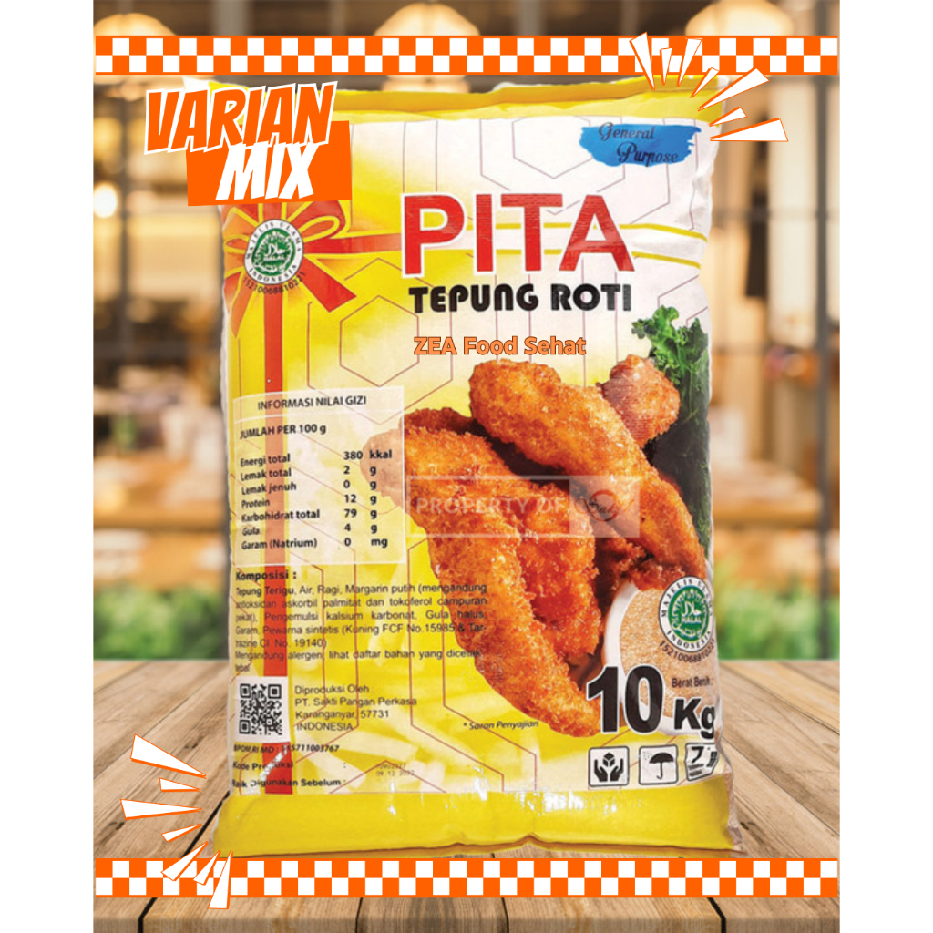 Jual PITA Tepung Panir bread crumbs Mix 500 gr & 1000 gr Rendah Gula ...