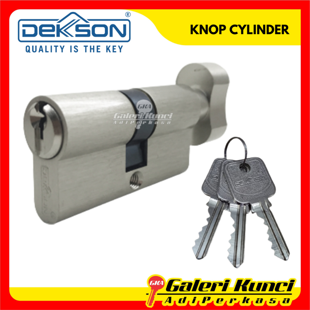 Jual Silinder Kunci Dekson Dekkson CYL TC DL 60MM SN Knob Cylinder Kunci Pintu Kayu | Shopee ...