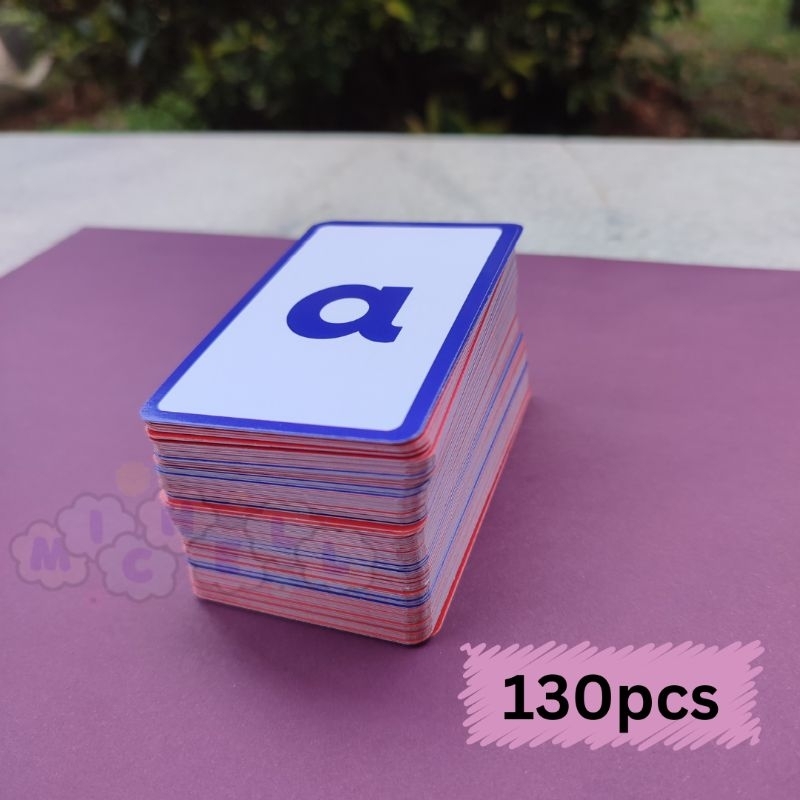 Jual Flashcards Moveable Huruf Montessori 130pcs - Mainan Flash card ...