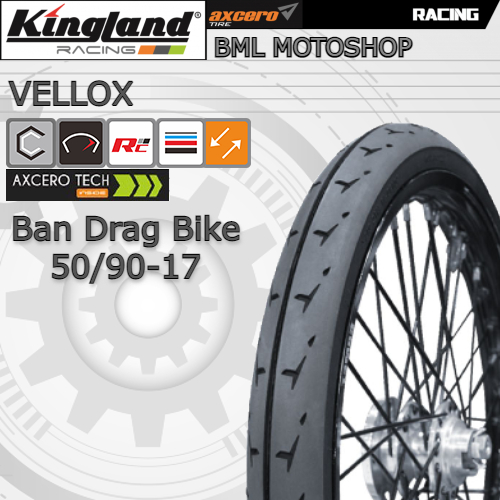 Jual Ban Drag Bike Racing 50/90-17 Kingland Vellox Ban Balap Ring 17 ...