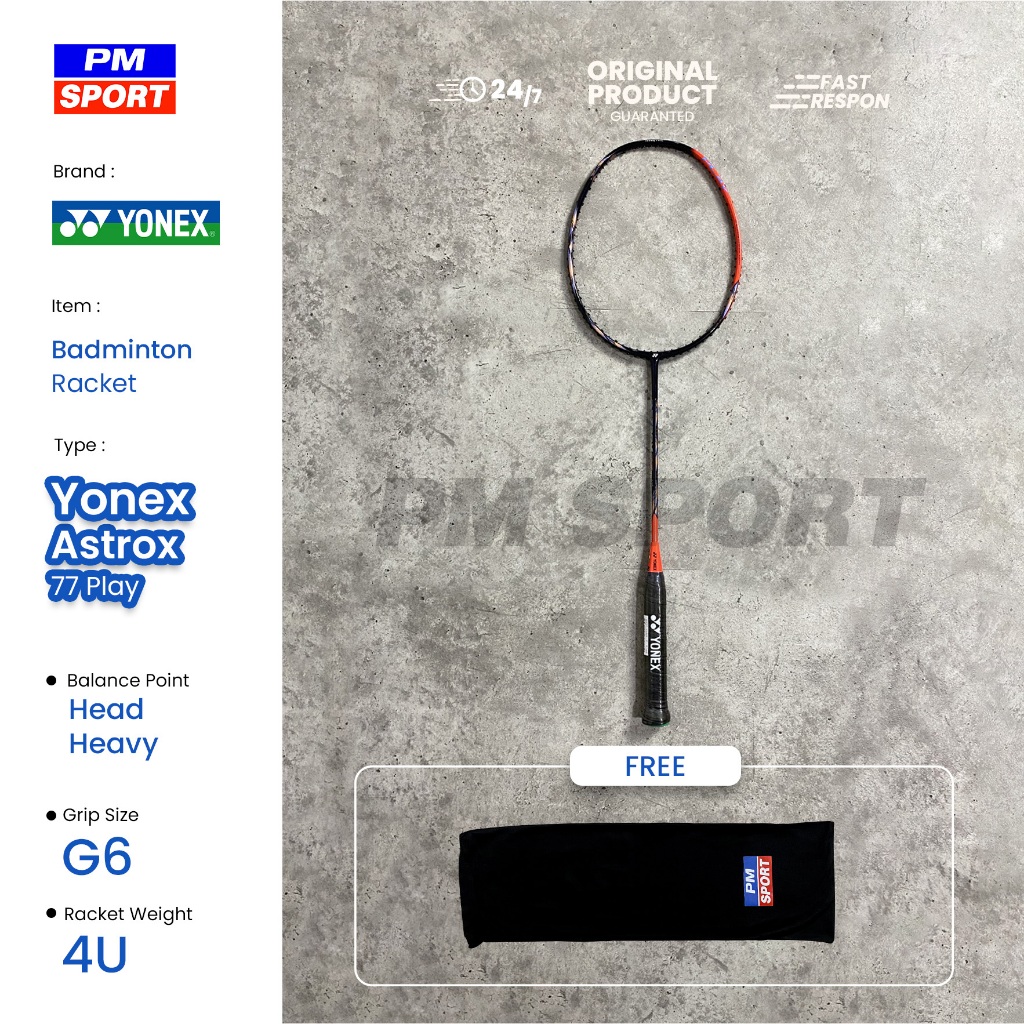 Jual RAKET BADMINTON / BULUTANGKIS YONEX ASTROX 77 PLAY ORIGINAL | Shopee Indonesia