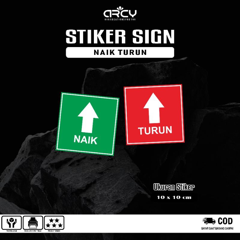 Jual Stiker Naik Turun | Shopee Indonesia