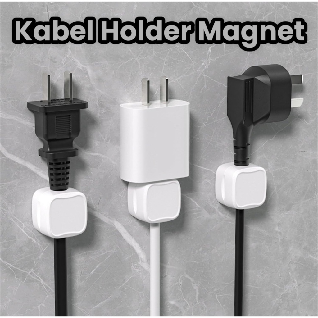 Jual Organizer Kabel Tempel Holder Klip Kabel Magnetic Cable Holder ...
