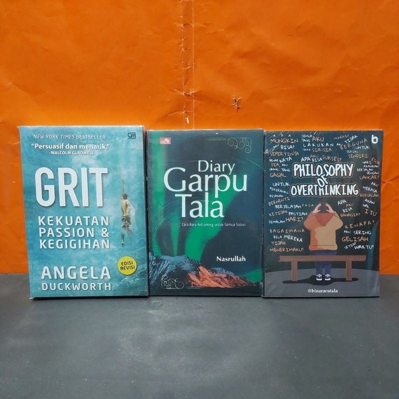 Jual paket 3 buku: Grit kekuatan passion dan kegigihan, diary garpu ...