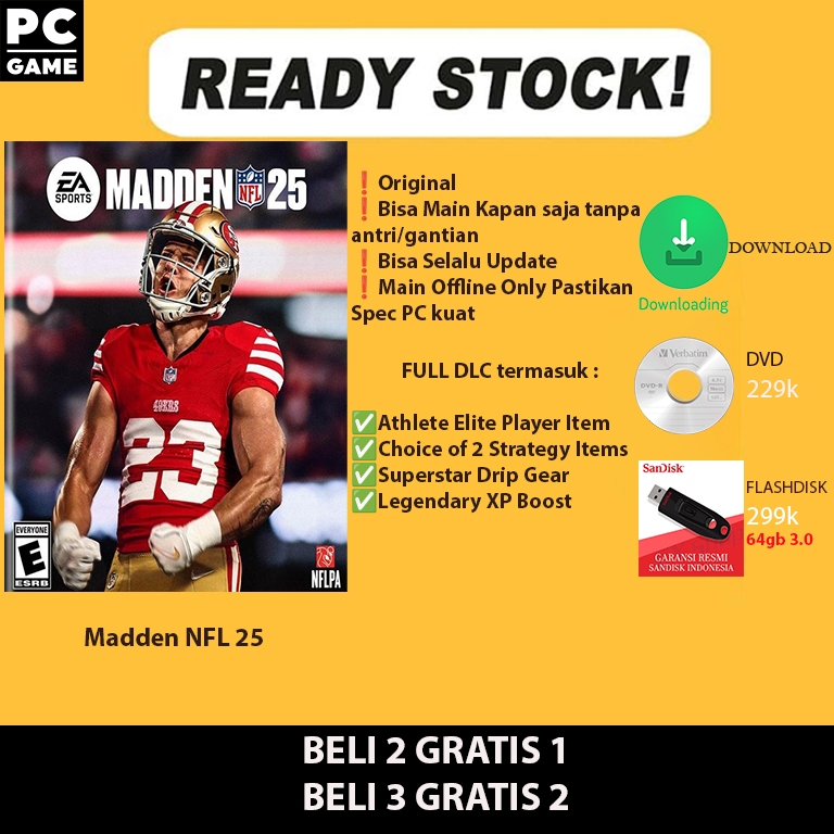 Jual Madden NFL 25 PC Original | Shopee Indonesia