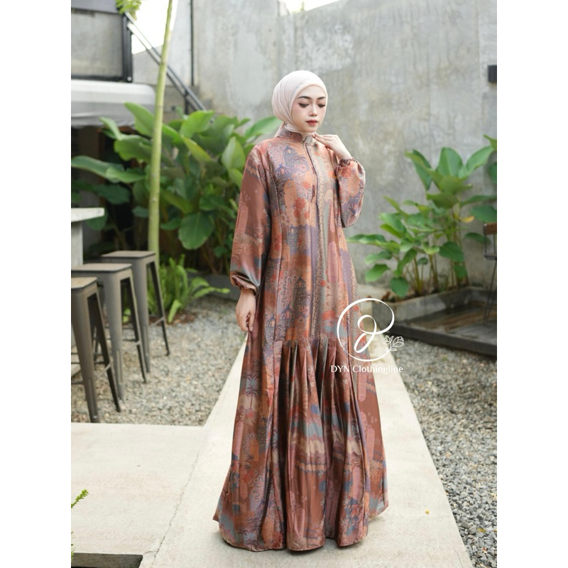 Jual DYN Clothing Arula Dress Part 3 | Gamis Wanita Busui Friendly ...