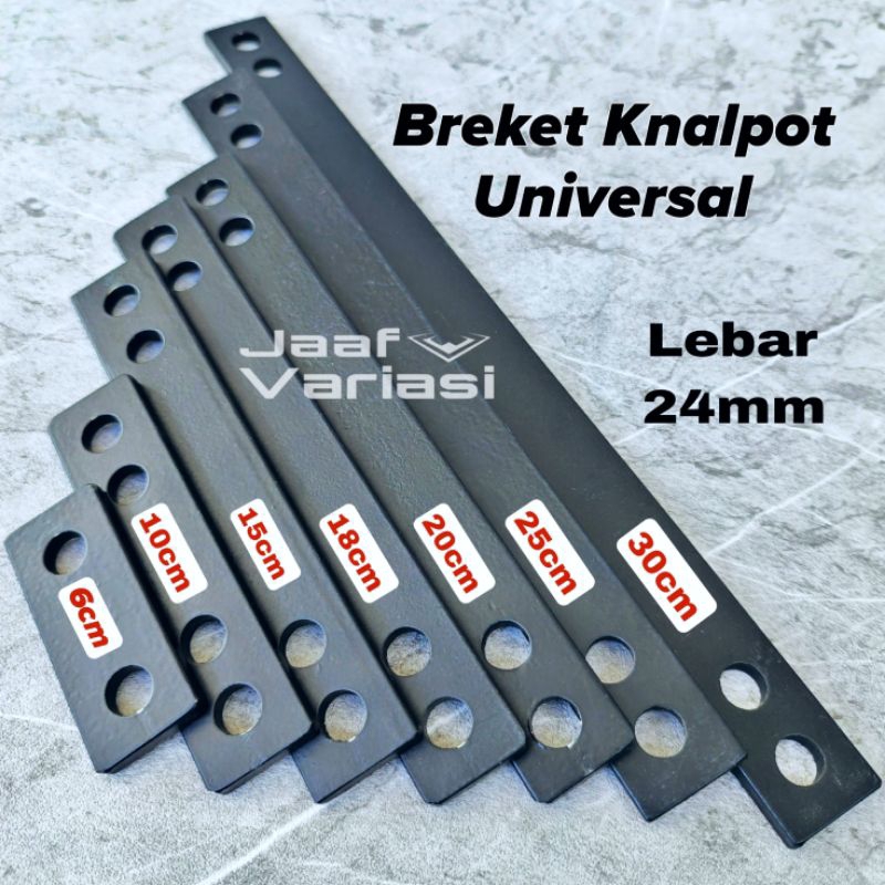 Jual Breket Knalpot Plat Besi Tebal Lubang 1Omm Lurus Universal Motor ...
