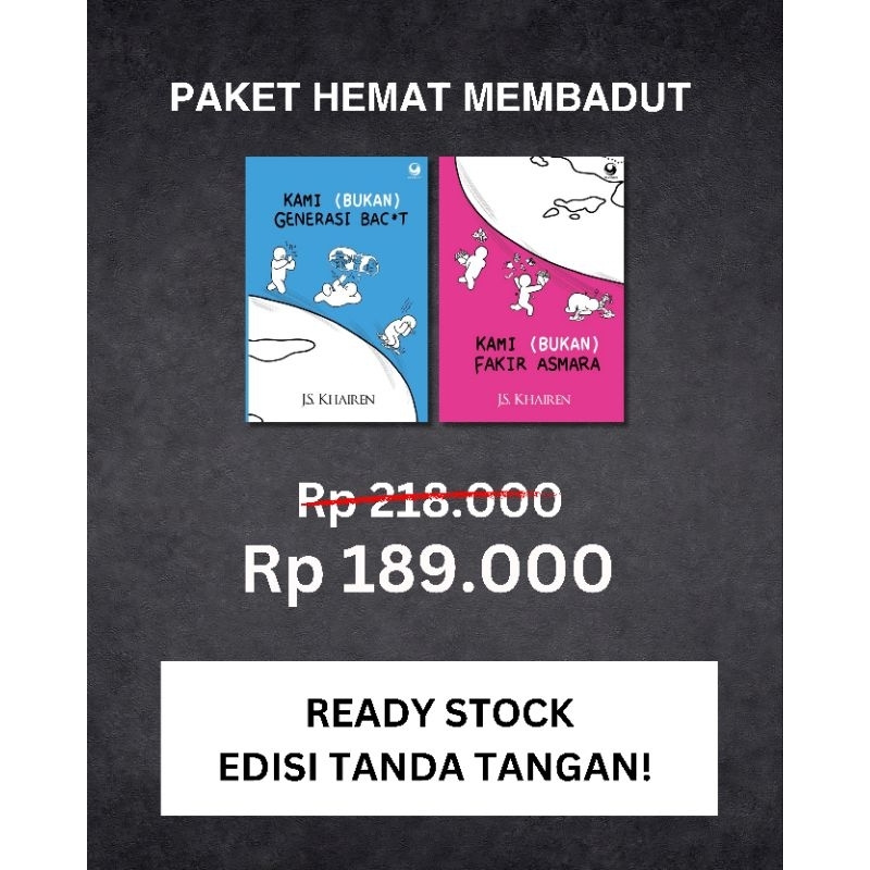 Jual Paket Hemat Membadut (Kami Bukan Generasi Bac*t dan Kami Bukan ...