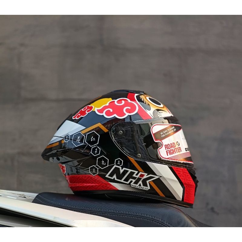 Jual HELM NHK MARK 1 MIHAIL,VISOR DARK SMOKE RHD,, SLOT INTERCOM,SINGLE ...