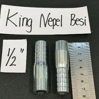 Jual king nepel 1/2" king niple sambungan pipa besi drat luar galvanis ...