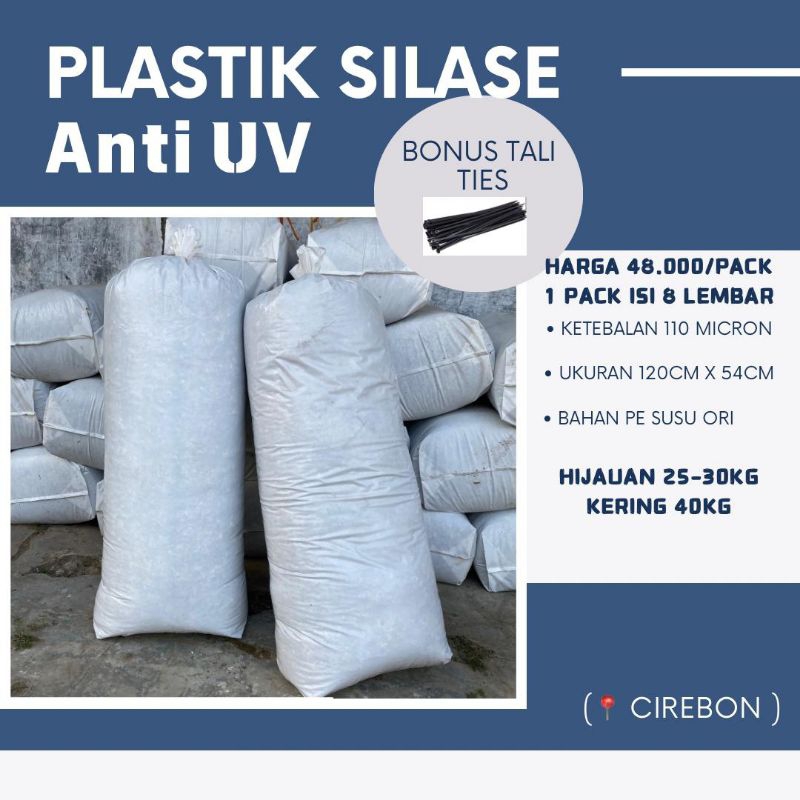 Jual Plastik Silase 110 mikron Plastik Pakan Ternak anti UV 110 micron KUALITAS TERBARU isi 8 ...