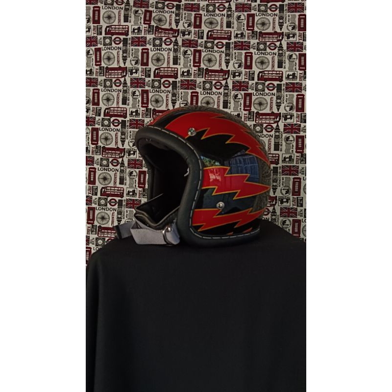Jual helm slim head tx500 vintage,chopper, vespa, vintage, clasik ...