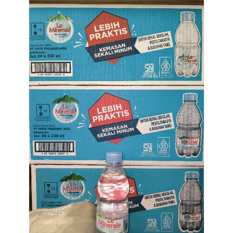 Jual Air Le Minerale Botol Mini 330ml (24pcs) | Shopee Indonesia