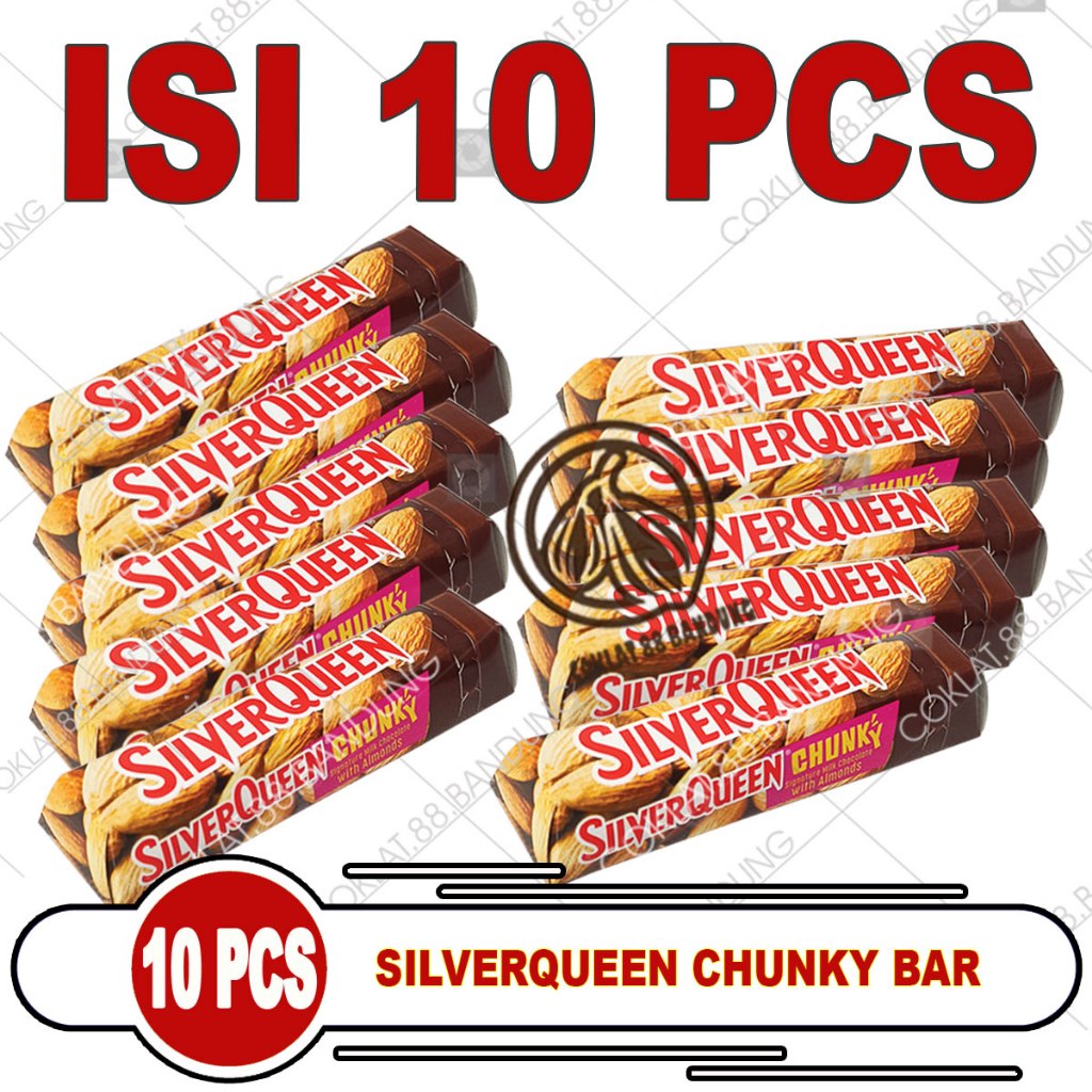 Jual SILVERQUEEN CHUNKY BAR 26 GR ISI 10 PCS, COKLAT SILVERQUEEN CHUNKY ...