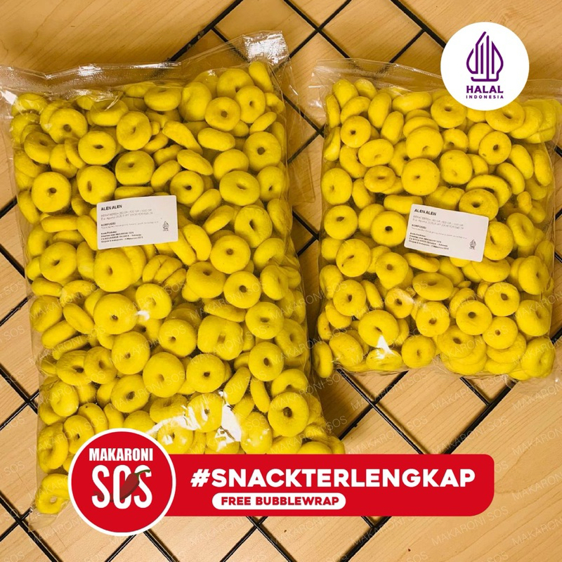 Jual Alen Alen 1kg Pilus Cincin Kuning Alen Rasa Asin Gurih Renyah ...