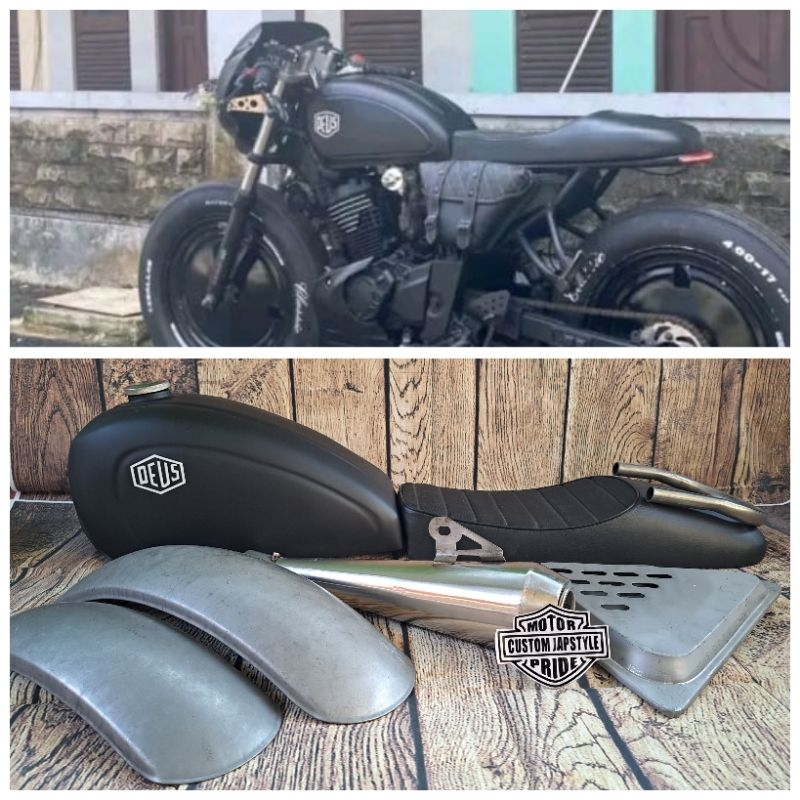 Jual Paket tangki motor custom japstyle triumph bratcafe caferacer ...