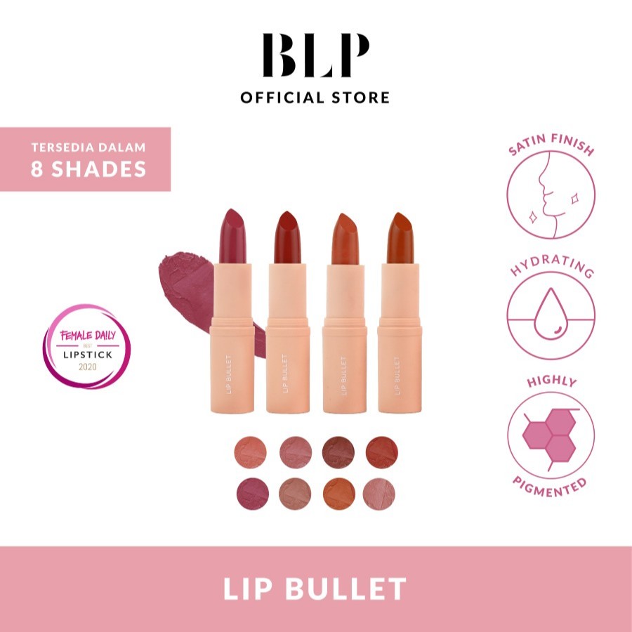 Jual BLP Lip Bullet By Lizzie Parra Lipstick Creamy Satin Finish ...