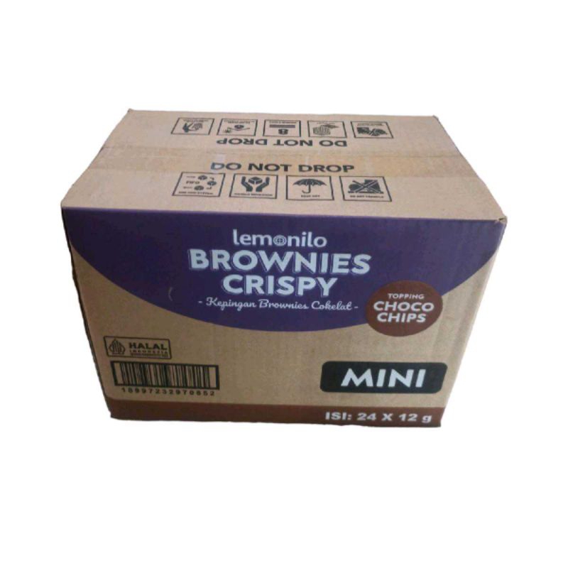 Jual LEMONILO MINI BROWNIES CRISPY CHOCO 1 KARTON ISI 24pcs | Shopee ...