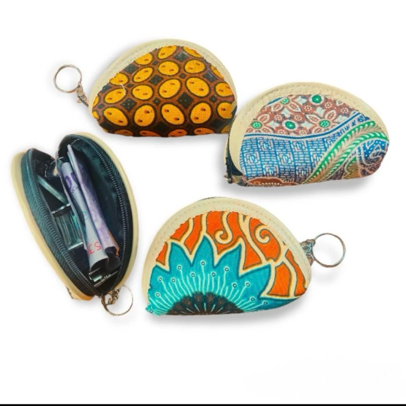 Jual Gantungan Kunci Dompet Koin Batik 1 kodi (isi 20pcs) Souvenir Oleh oleh khas Jogja Dompet ...