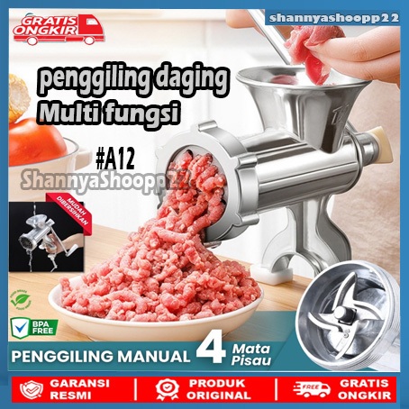 Jual Gilingan Daging No 12 Penggiling Daging Manual Anti Karat stenliss ...