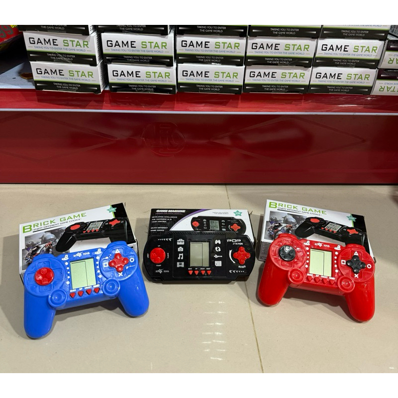 Jual Mainan Anak Game Jadul Brick Game Tetris E-9999 / Model Stik Ps ...