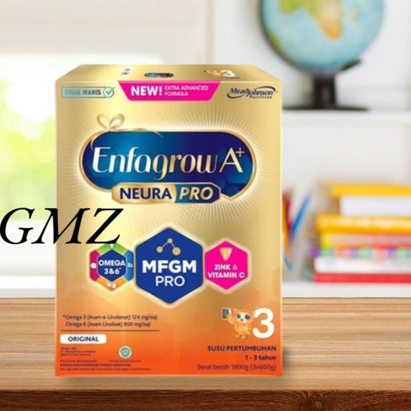Jual Enfagrow A+ 3 Original 1800 gr / 1.8 kg rasa Original Formula MFGM ...