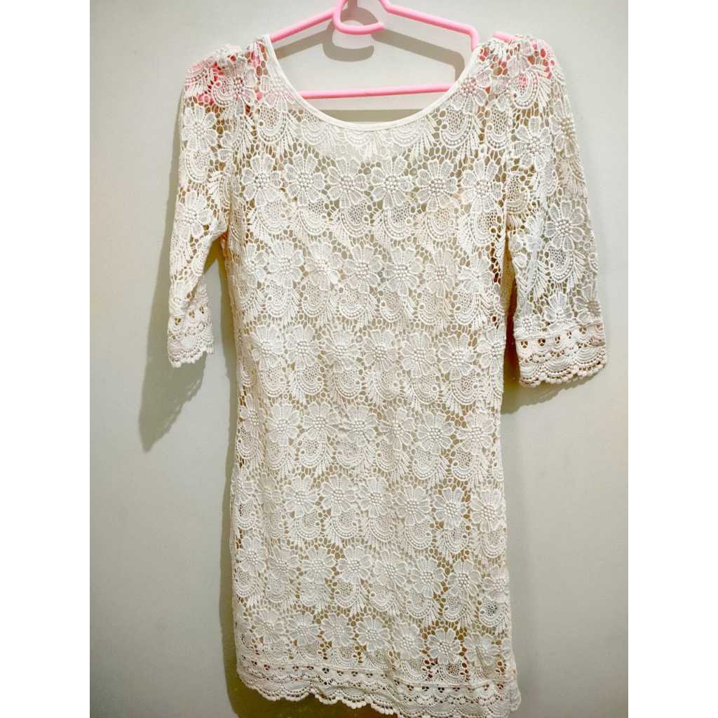 Jual Dress Forever New Putih Gading | Shopee Indonesia
