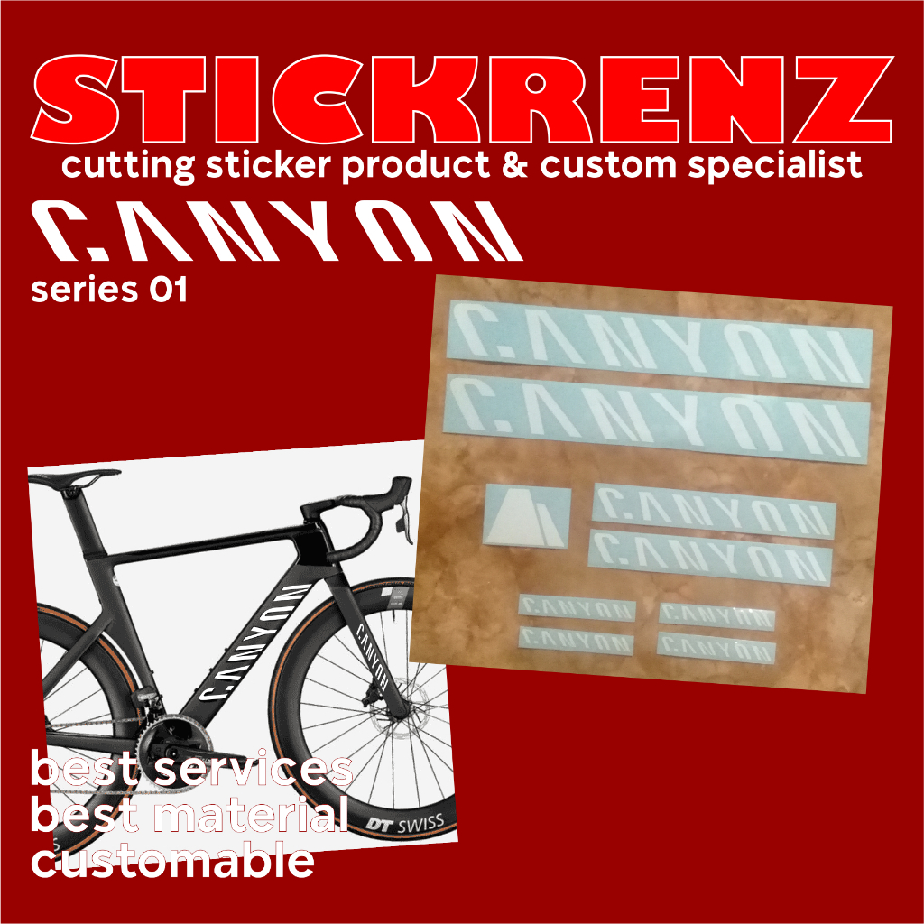 Jual Cutting Sticker Stiker Frame Sepeda Roadbike Canyon 01 Custom ...