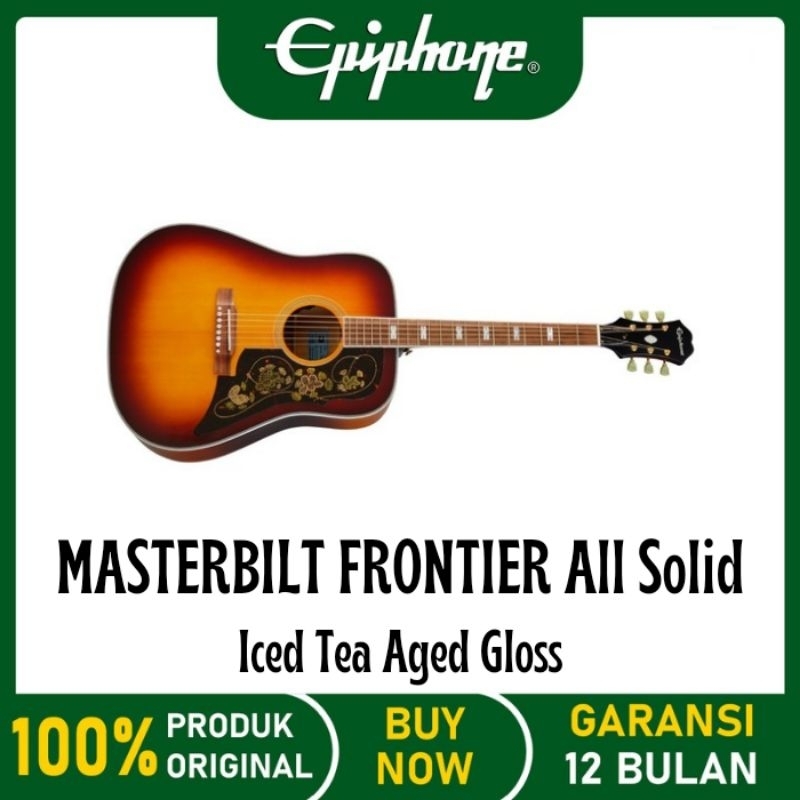 Jual EPIPHONE MASTERBILT FRONTIER All Solid Iced Tea Aged Gloss ...