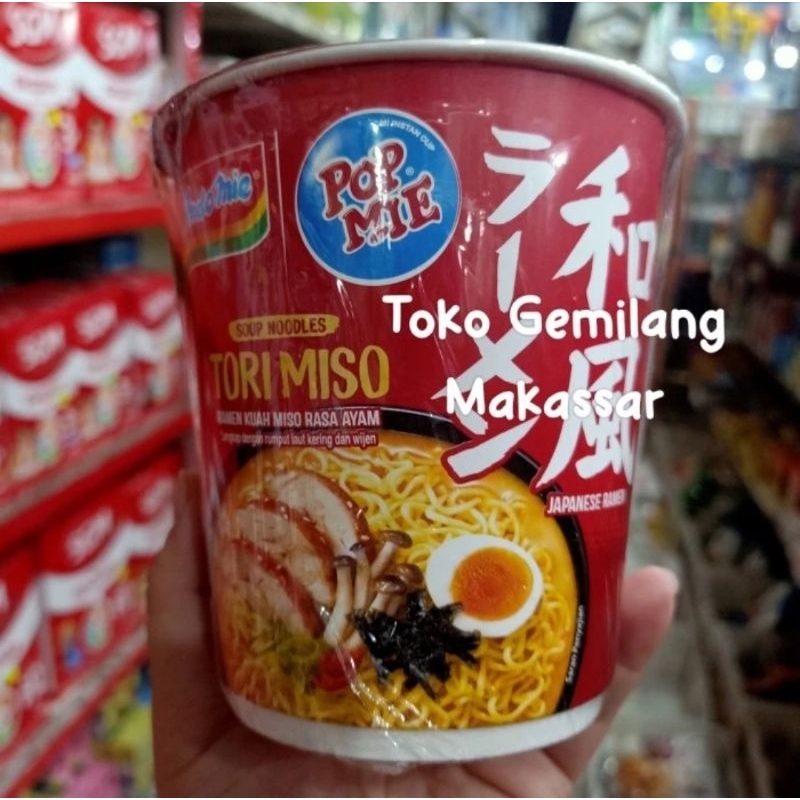 Jual Pop Mie Tori Miso Ramen Kuah Miso Rasa Kaldu Ayam | Shopee Indonesia