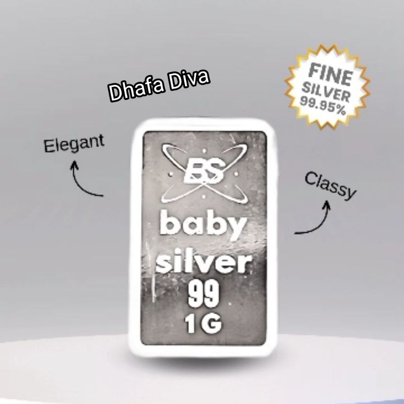 Jual Baby Silver Fine Silver Bar Perak batangan Asli Murni Logam Mulia ...
